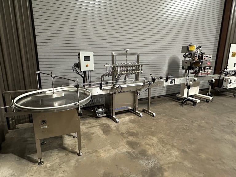 COMPLETE 12 VALVE BOTTLING LINE, FILLER, CAPPER, LABELER