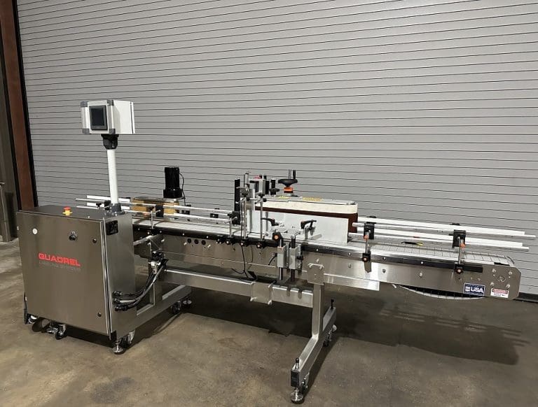 2021 QUADREL TECHLINE PRESSURE SENSITIVE WRAP BOTTLE LABELER | Used ...